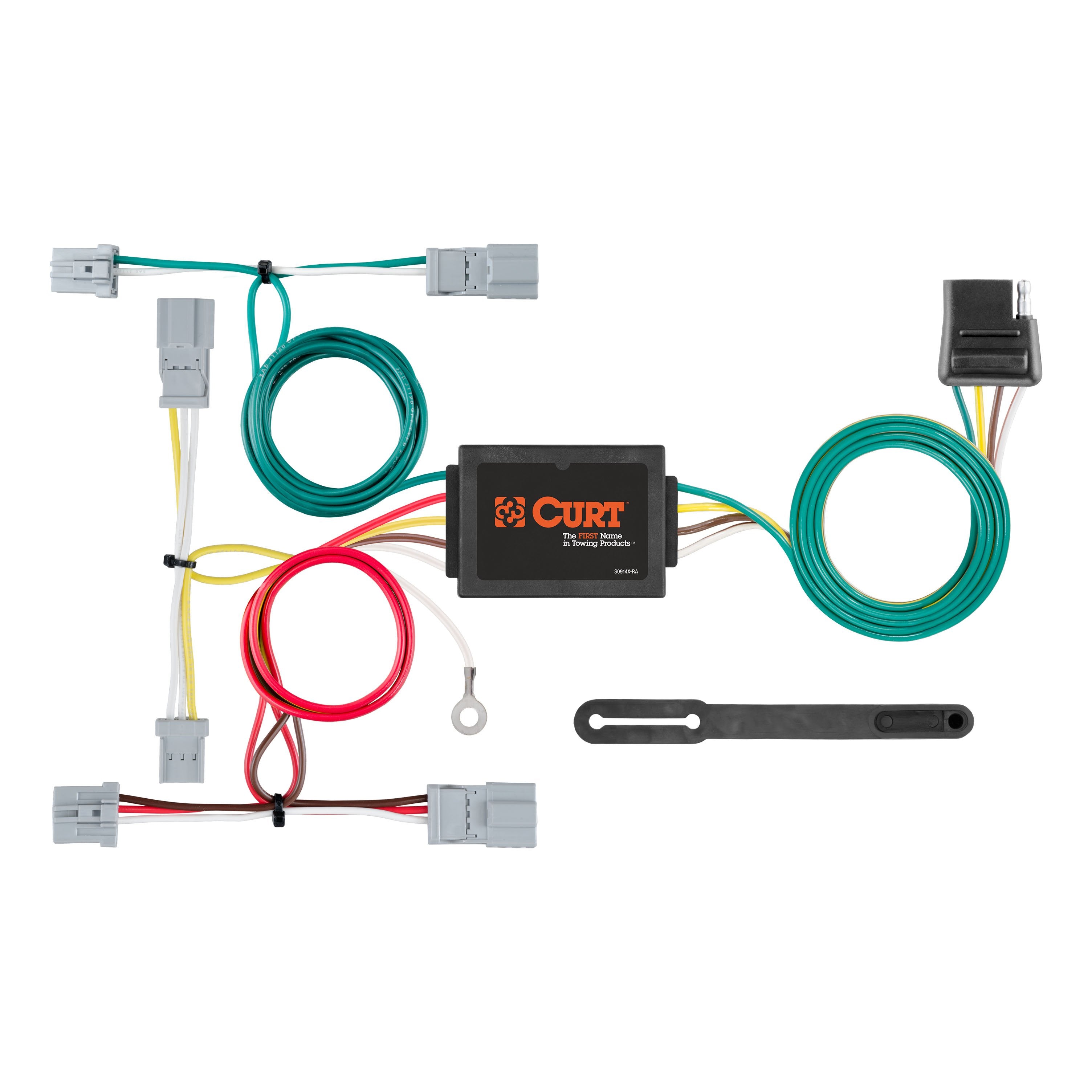 CURT 56011 Vehicle-Side Custom 4-Pin Trailer Wiring Harness, Fits Sele ...