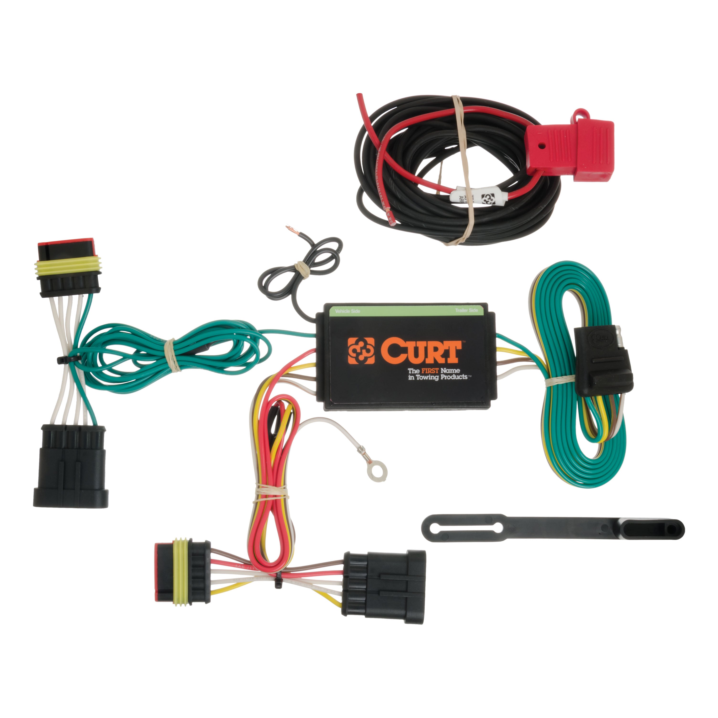 CURT 56174 Vehicle-Side Custom 4-Pin Trailer Wiring Harness, Fits Sele ...