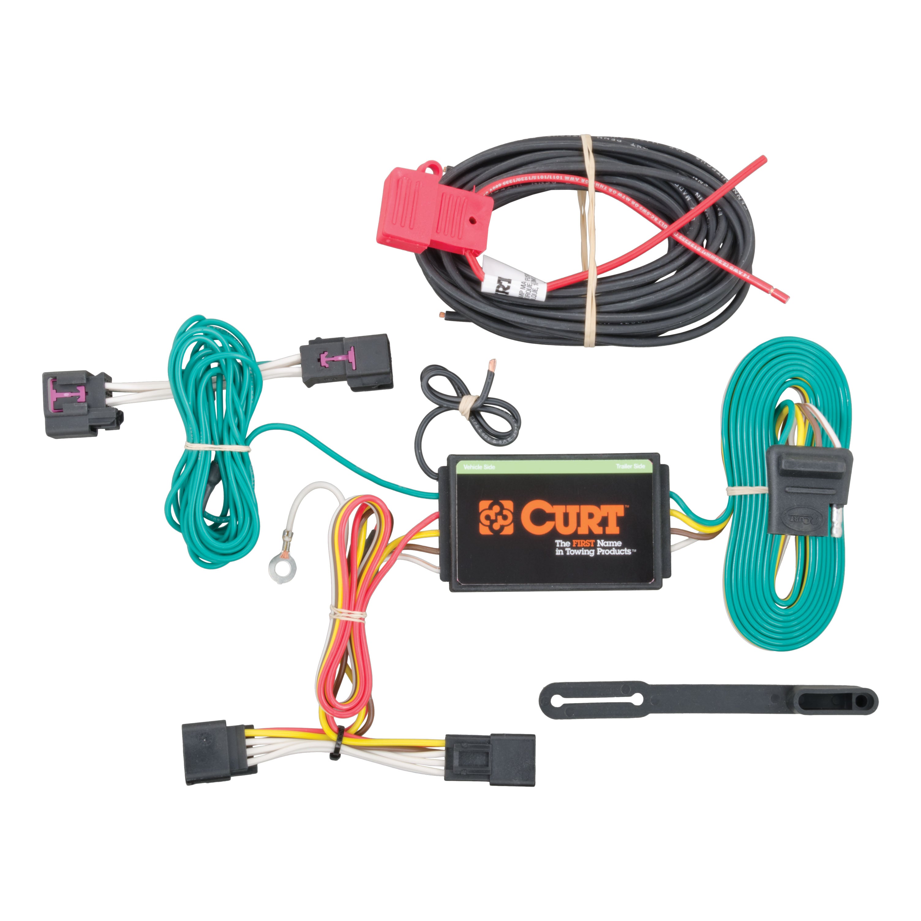 CURT 56214 Vehicle-Side Custom 4-Pin Trailer Wiring Harness, Fits Sele ...