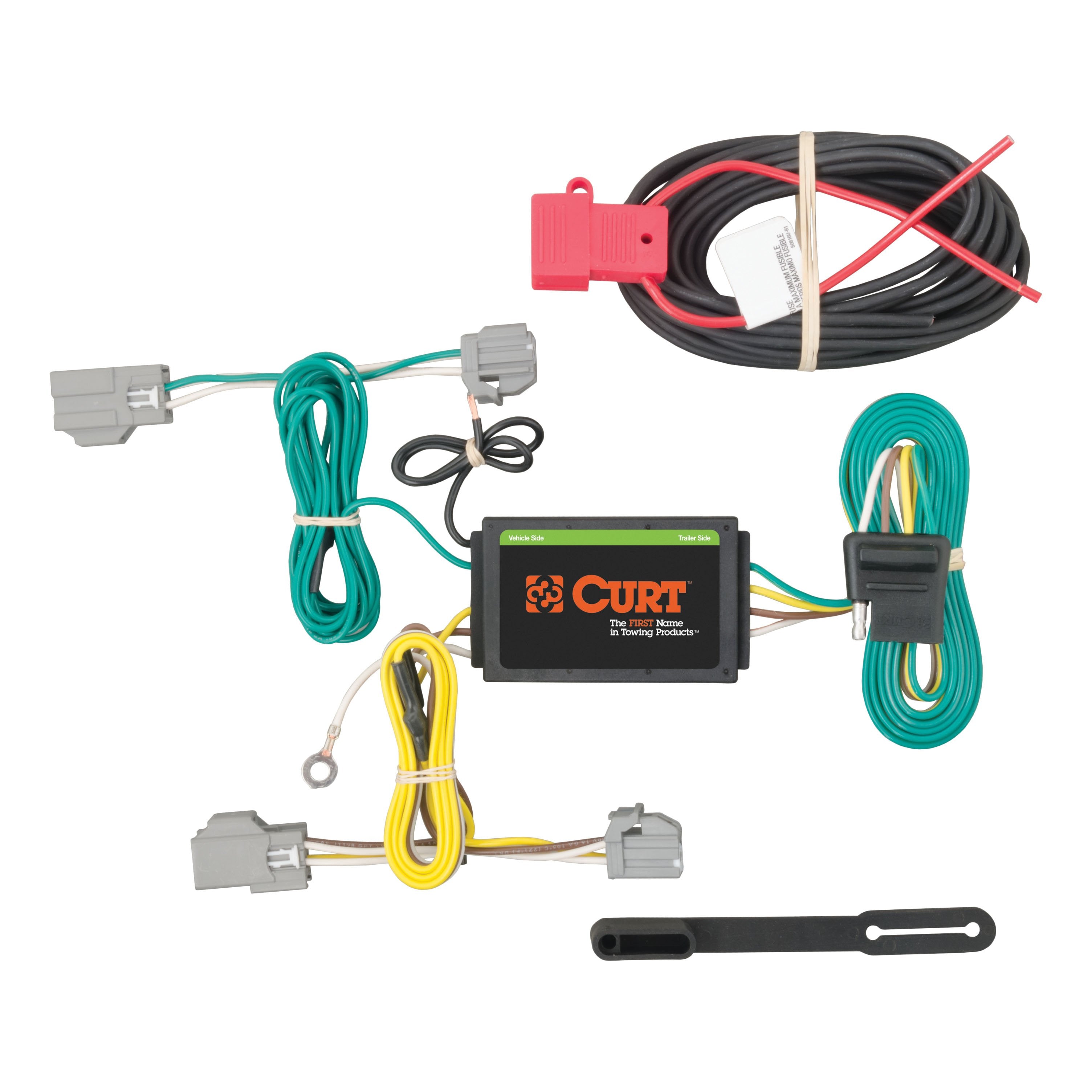 CURT 56242 Vehicle-Side Custom 4-Pin Trailer Wiring Harness, Fits Sele ...