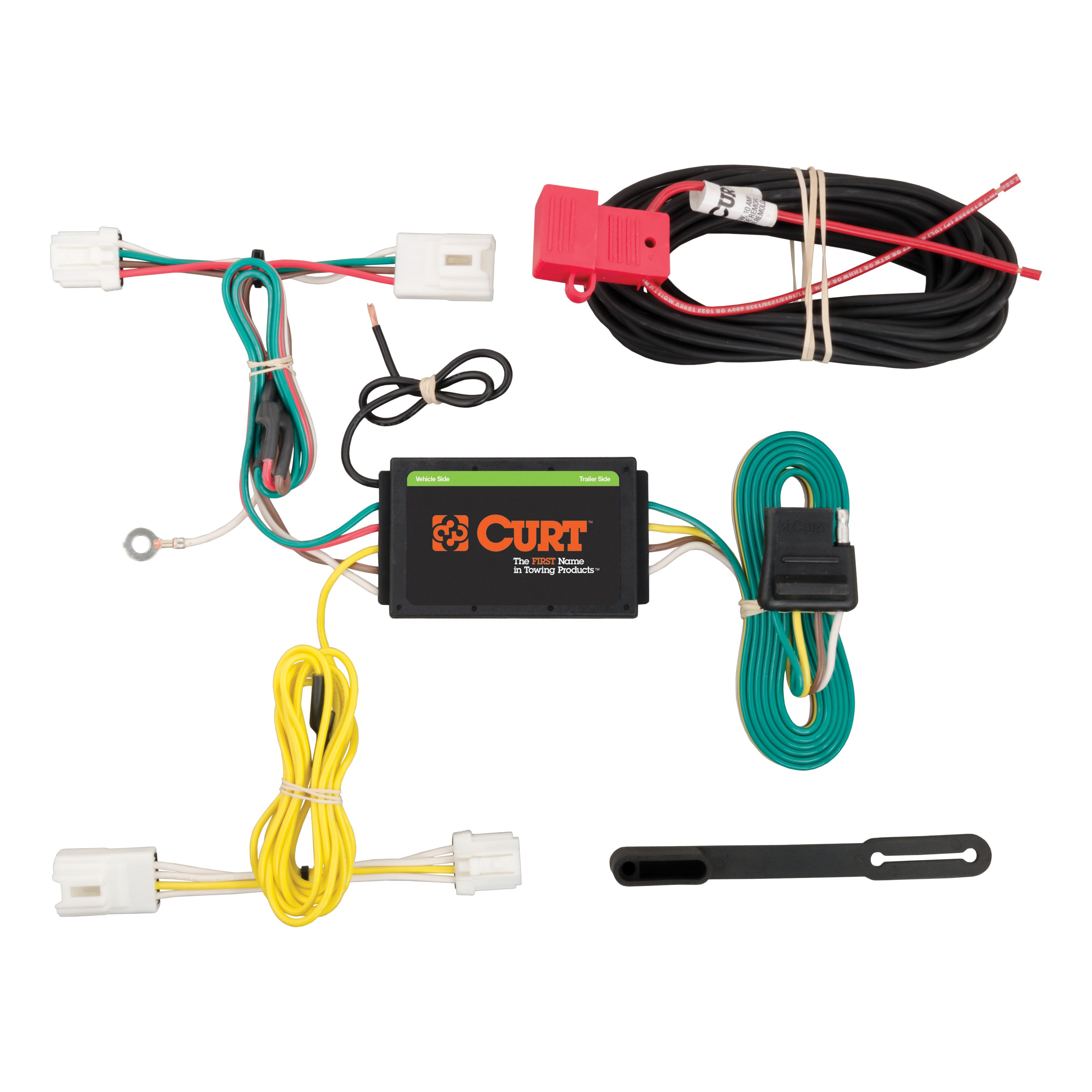 CURT 56248 Vehicle-Side Custom 4-Pin Trailer Wiring Harness, Fits Sele ...